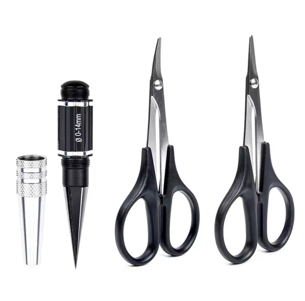 Hobby Tool Set Curved Scissors & Hole Reamer For Tamiya Kyosho Model R ...